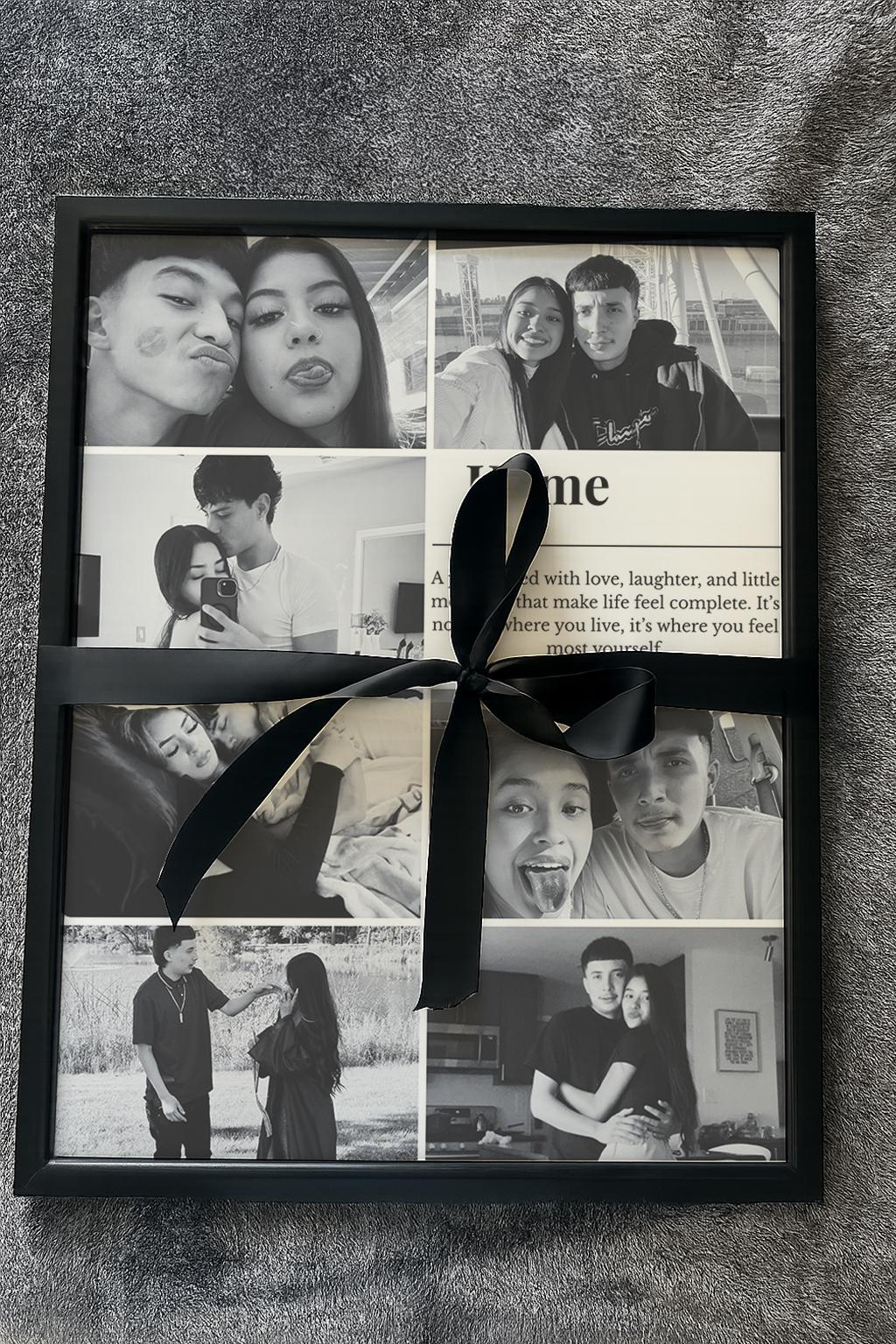 Home Photo Collage Canva Template | Editable Digital Couples Poster ...