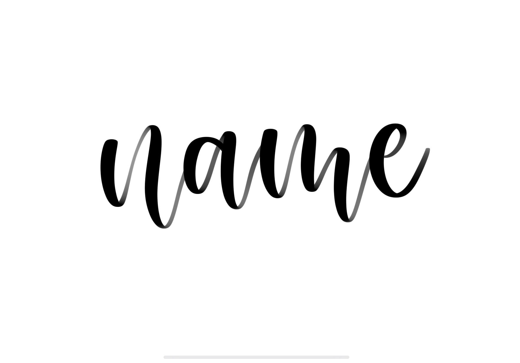 Custom Name Hand-written in Calligraphy in ANY Color (jpg) - Etsy