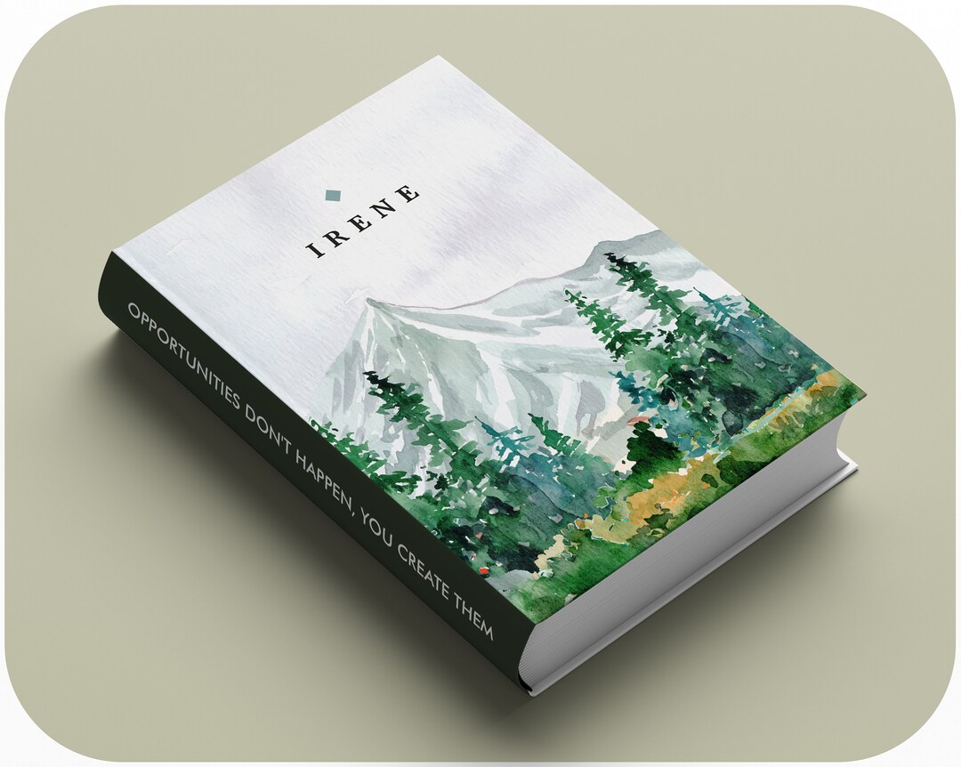 Evergreen Mountain Journal, Forest Diary, Personalized Notebook - Etsy