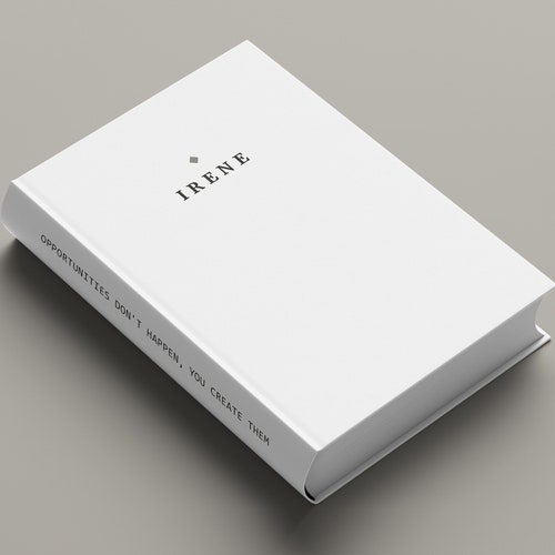 Minimalist Notebook Personalized Journal Custom Diary Gift - Etsy