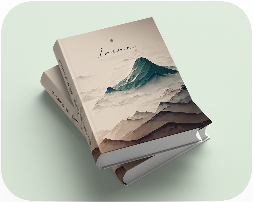 Hardcover Notebook, Mountains View Notebook, Journals & Notebooks, A5 ...