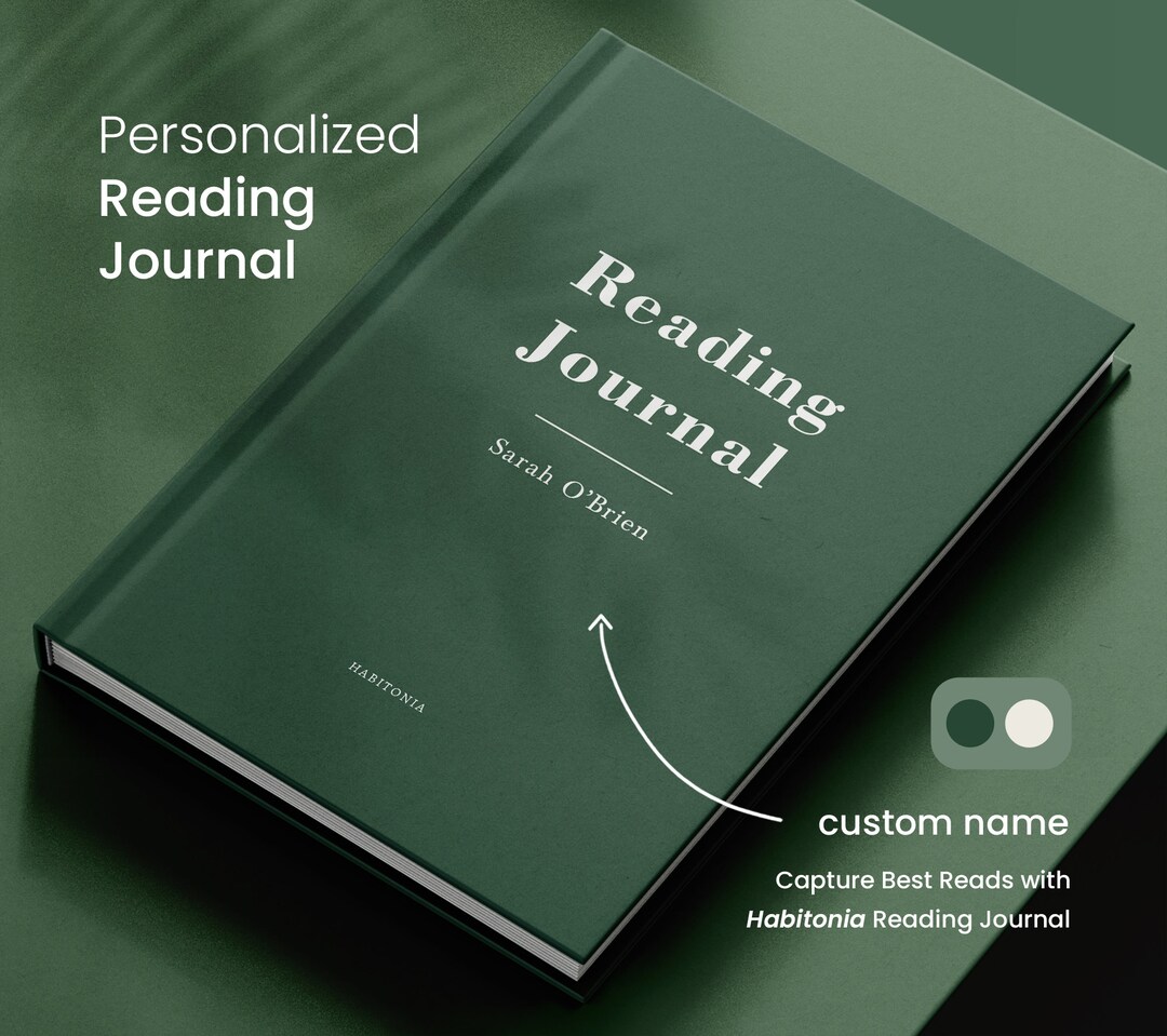 Personalized Reading Journal – Custom Book Tracker, Hardcover or ...