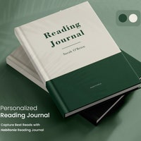 Book Worm's Reading Journal Reading Log - Etsy