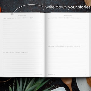 Personalized Family Recipe Book – Custom Culinary Journal, Softcover - Etsy
