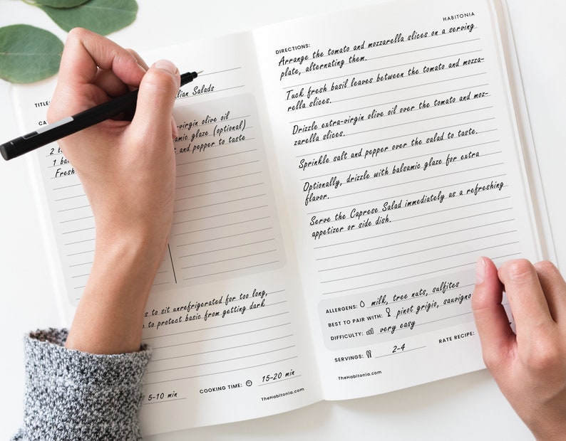 Custom Recipe Book, Personalized Family Cookbook - Etsy Australia