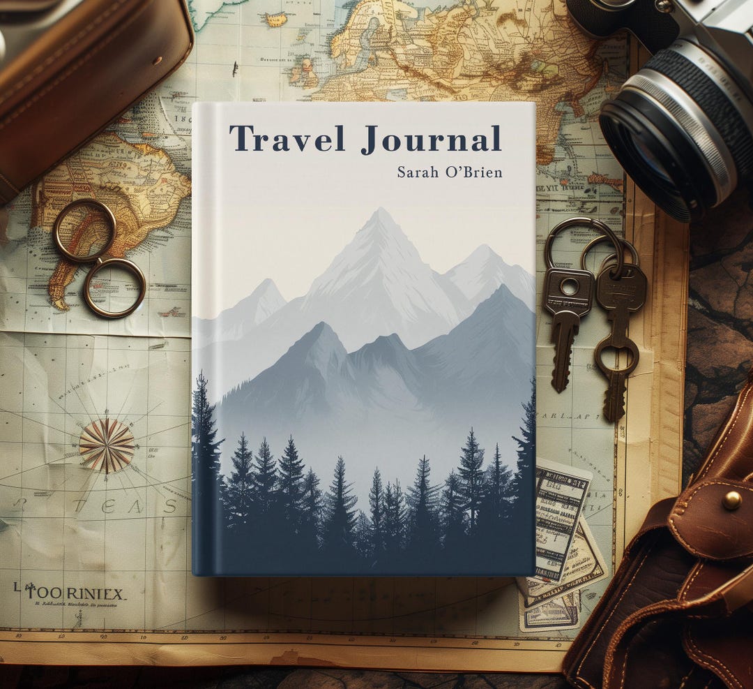 Personalized Mountain Travel Journal | Custom Name Adventure Diary (6x9 ...
