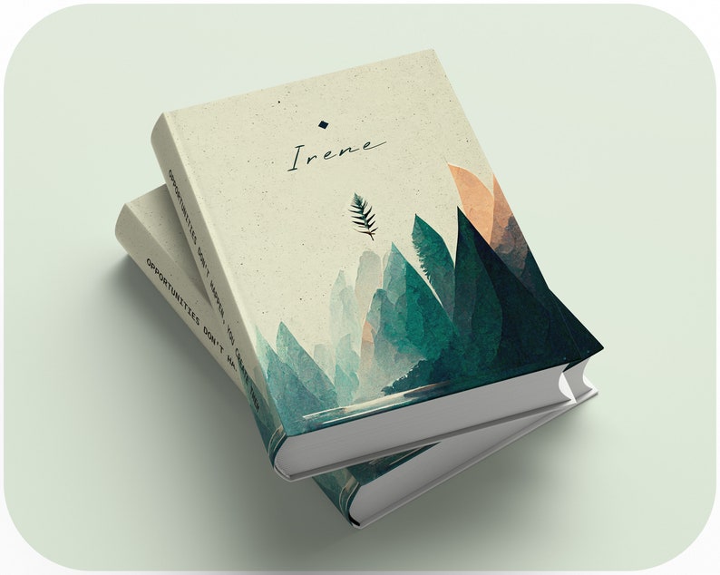 Notebooks With Minimalist Nature Design Generated by - Etsy