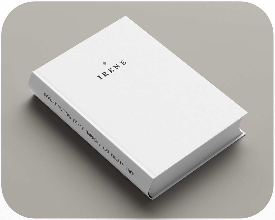 Personalized Minimalist Journal, Custom Hardcover Notebook - Etsy