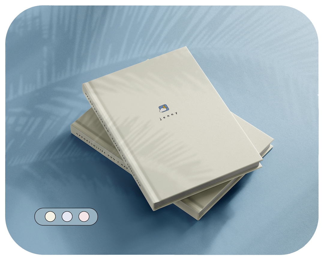 Minimalist Notebook, Personalized Gift, Softcover Notebook, Custom ...