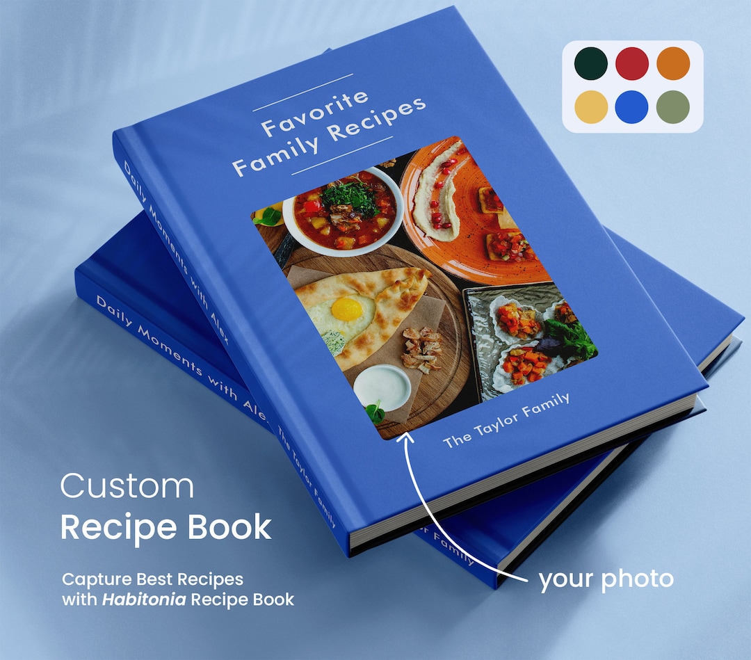 Personalized Recipe Book, Custom Photo Gift Recipe Book, Family Kitchen ...