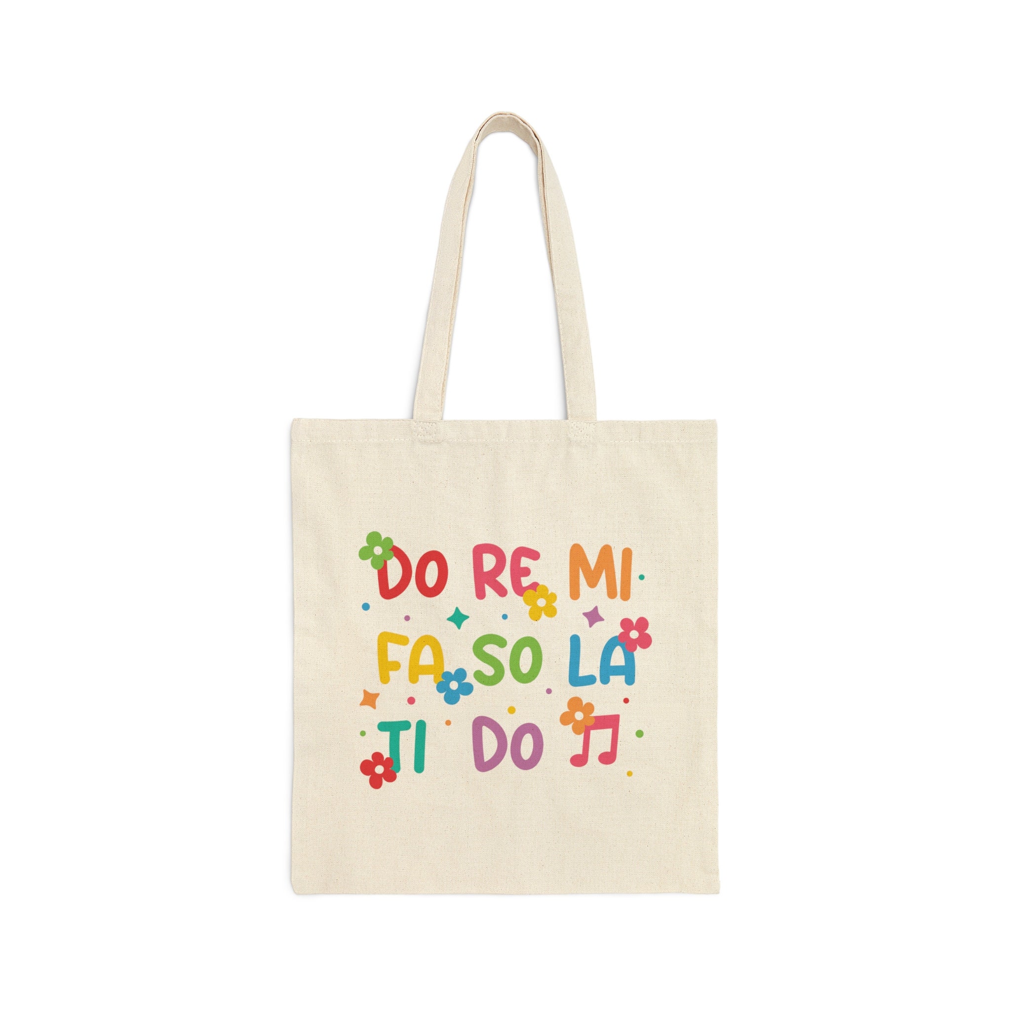 Music Teacher Do Re Mi Solfege Cotton Canvas Tote Bag | Cute Musician ...