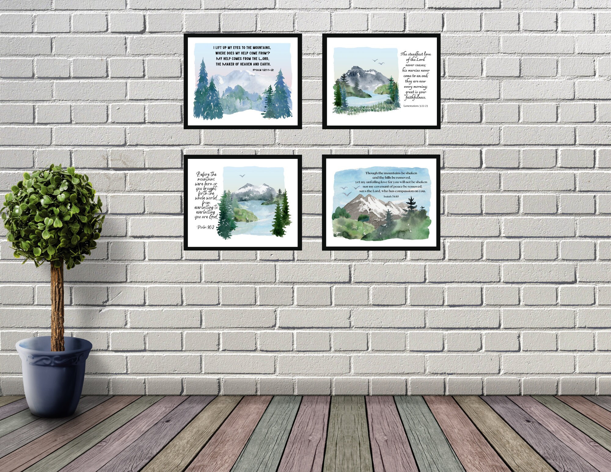 Landscape Printable Bible Verses Outdoor Mountains Download Prints 5x7 ...