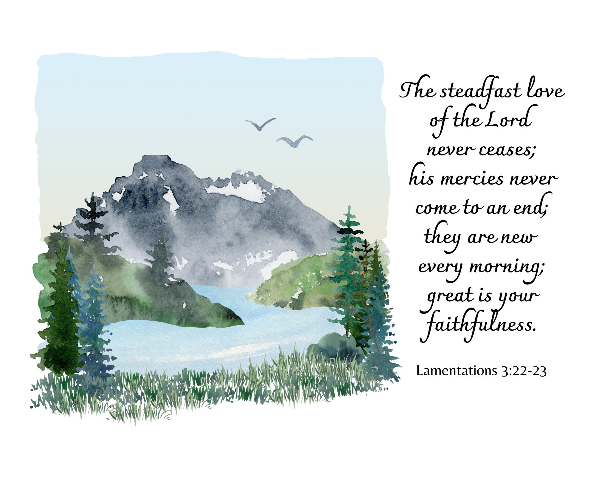Landscape Printable Bible Verses Outdoor Mountains Download Prints 5x7 ...