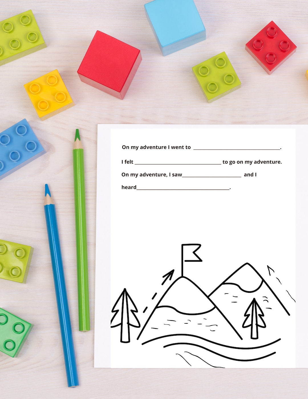 Kid's Summer Writing Prompt Adventure Journal - Kids Activity Page ...