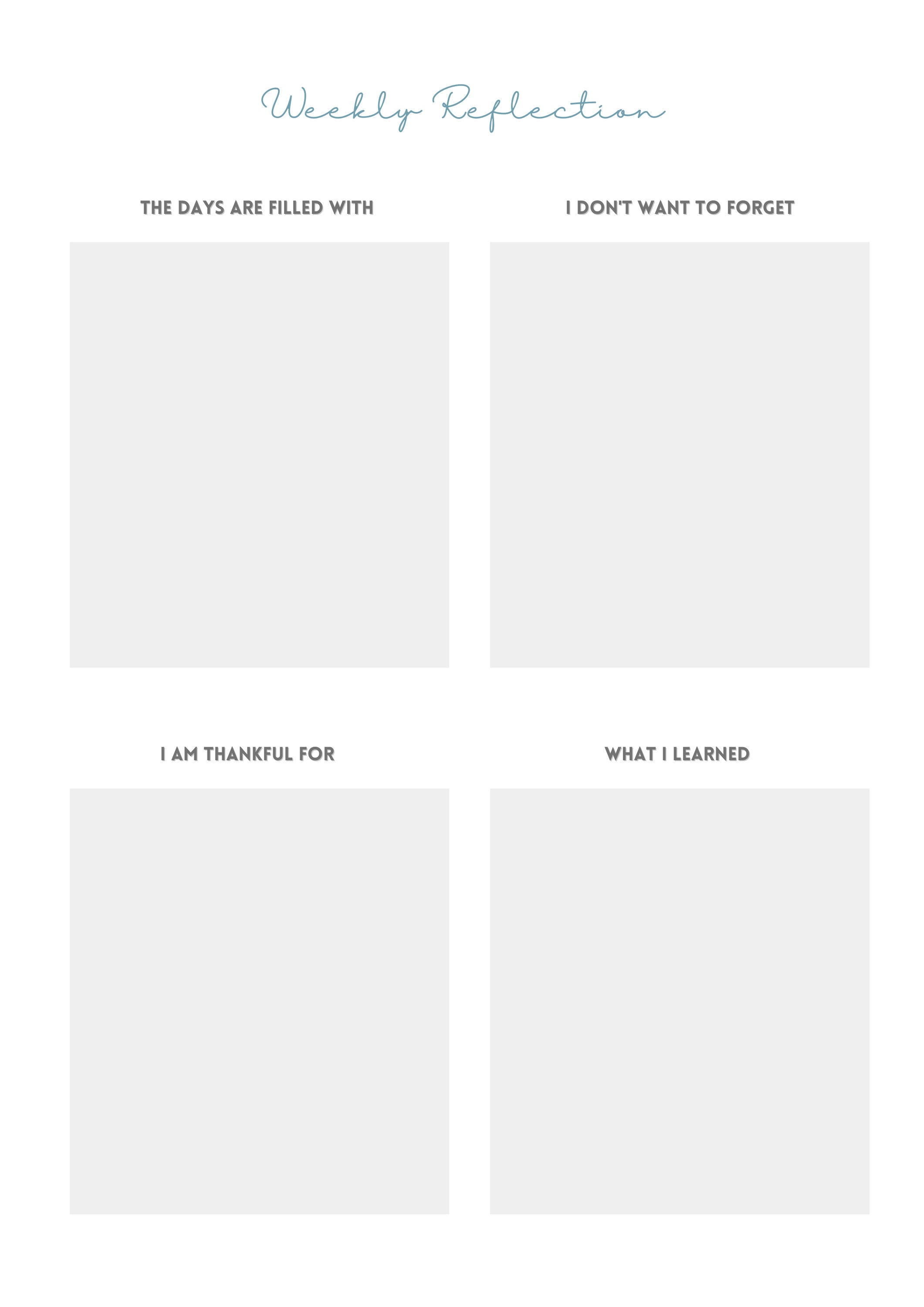 Budget Tracker- Monthly and Weekly Reflection Pages- Journal Pages ...