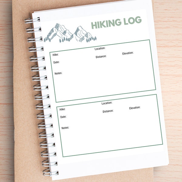 Hiking Journal - Etsy