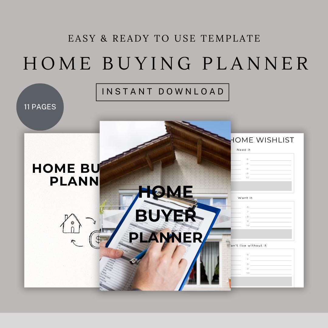 Home Buying Planner - Etsy