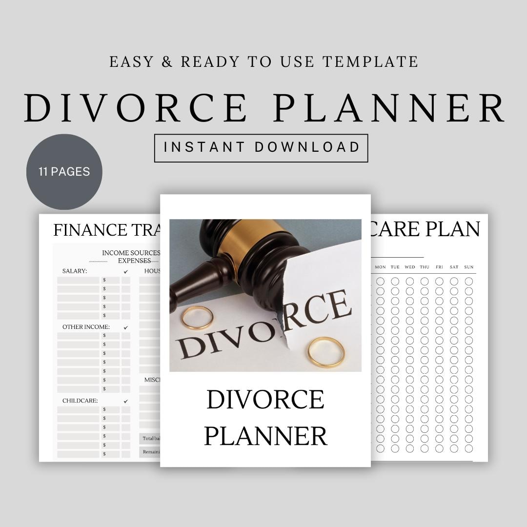 Divorce Planner Celebration Invitation Divorce Gift Organizer Post ...