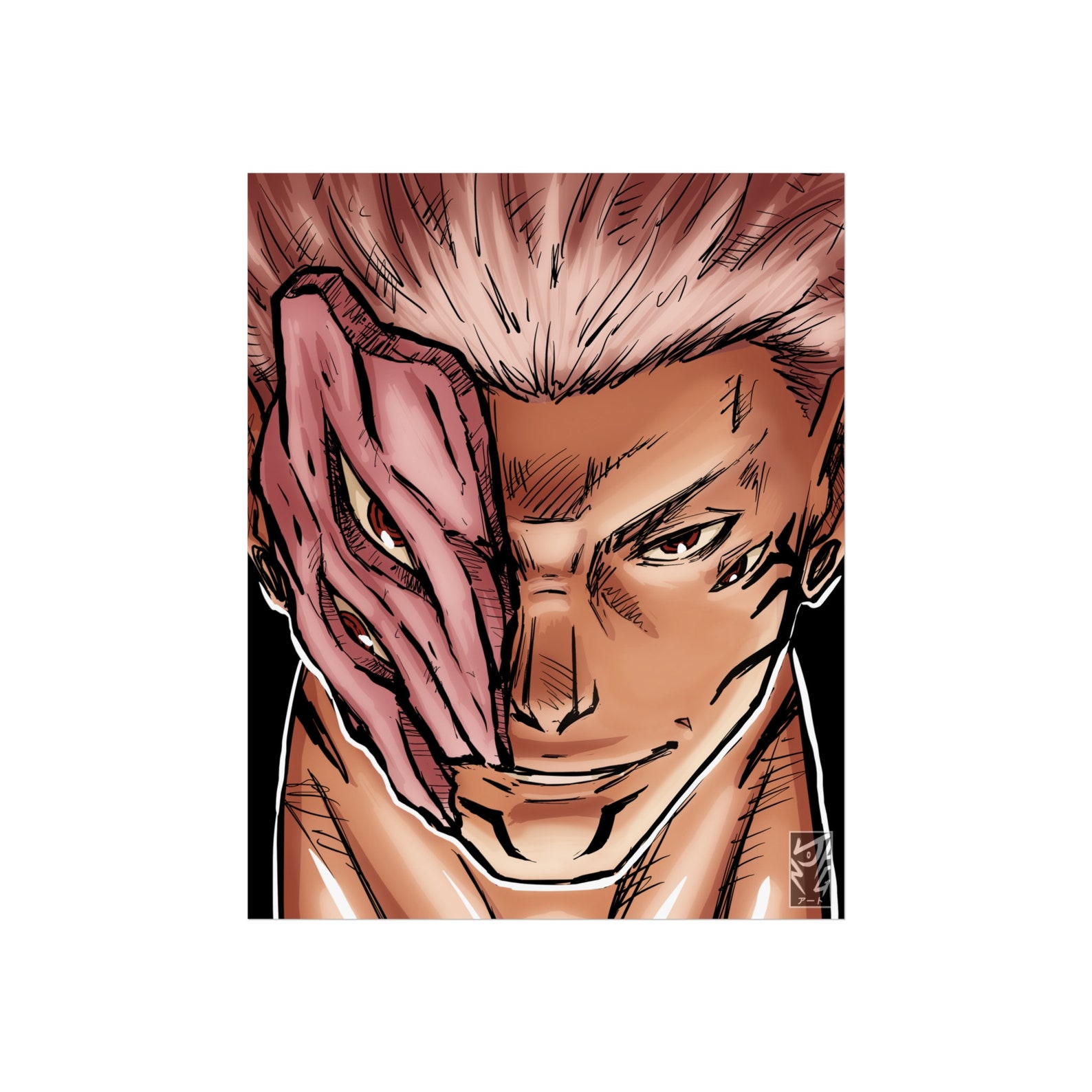 Sukuna From Jujutsu Kaisen - Fine Art Poster - Etsy