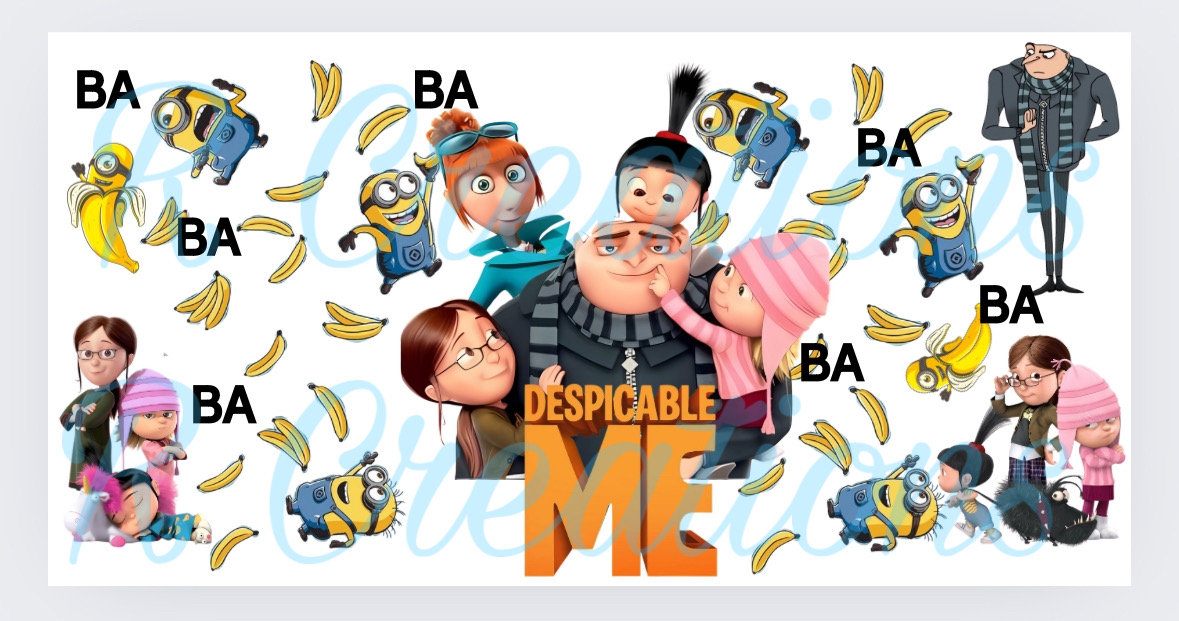 Despicable Me / Minions Png Bundle Files for 16oz Cup - Etsy