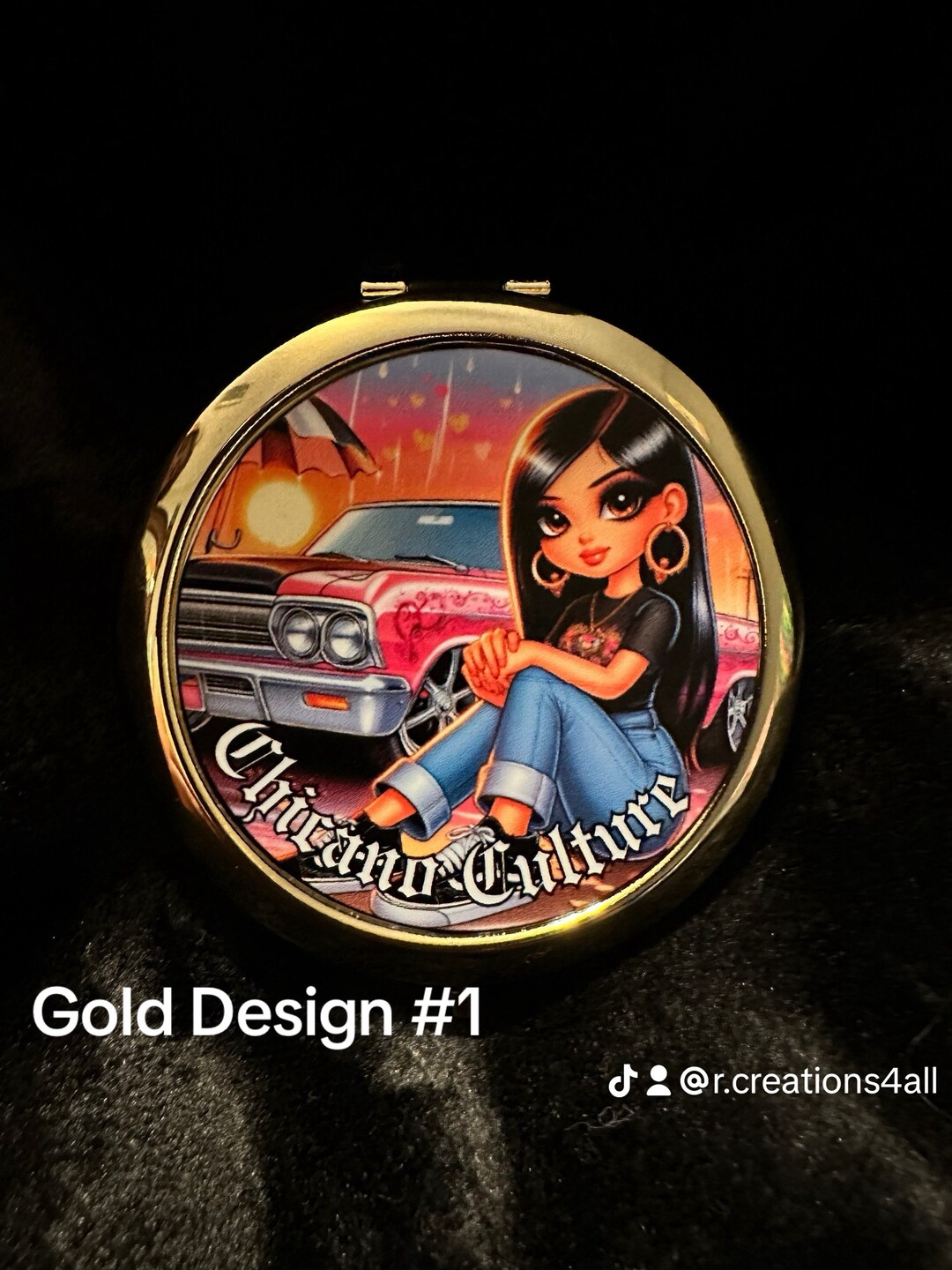 Chicano Culture Custom Design Compact Mirror - Etsy