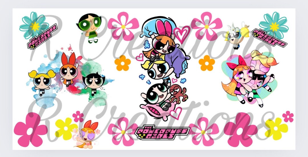 Powerpuff Girls Bundle Png Files for 16oz Cup - Etsy