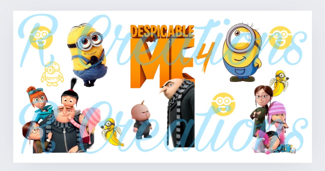Despicable Me / Minions Png Bundle Files for 16oz Cup - Etsy