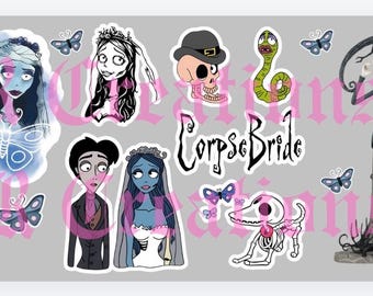 Corpse Bride and Groom Png File for 16oz Cup - Etsy