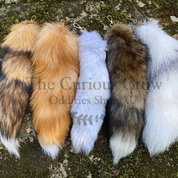 Fox Tail Keychain - Etsy