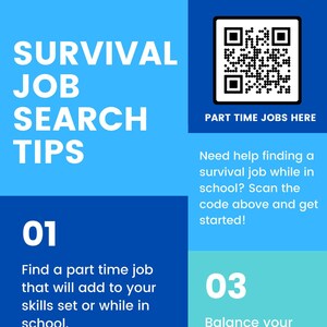 HR Flyer Template | Job Search Tips | Career Development | Blue ...