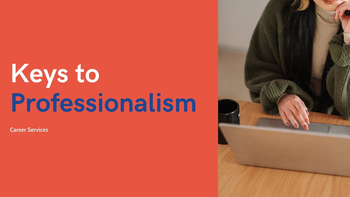 Professionalism Webinar Slide Template | Canva Presentation Template ...