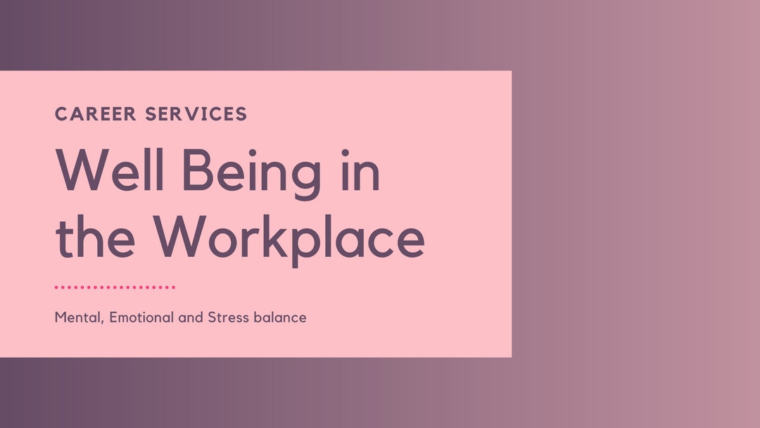 Workplace Wellbeing Workshop Deck Slideshow | Professional Slide Deck ...