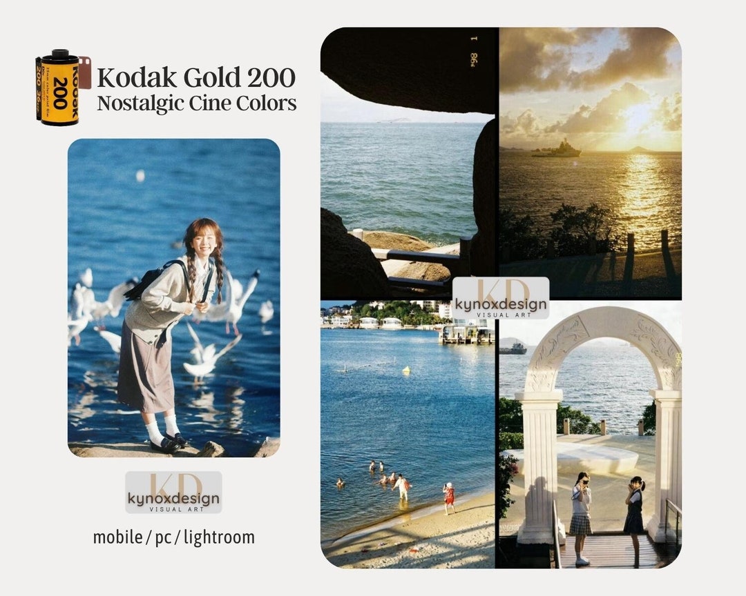Kodak Gold 200 Lightroom Preset, Nostalgic Film Look (mobile and ...