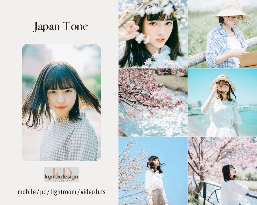 30 Japan Tone Presets, Minimal Soft Preset for Mobile and Desktop Lightroom, Natural Bright ...