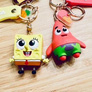 Baby Spongebob Patrick Star Keychain | Cartoon Character Toy | Meme ...