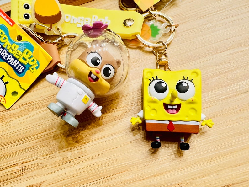 Baby Spongebob Patrick Star Keychain | Cartoon Character Toy | Meme ...