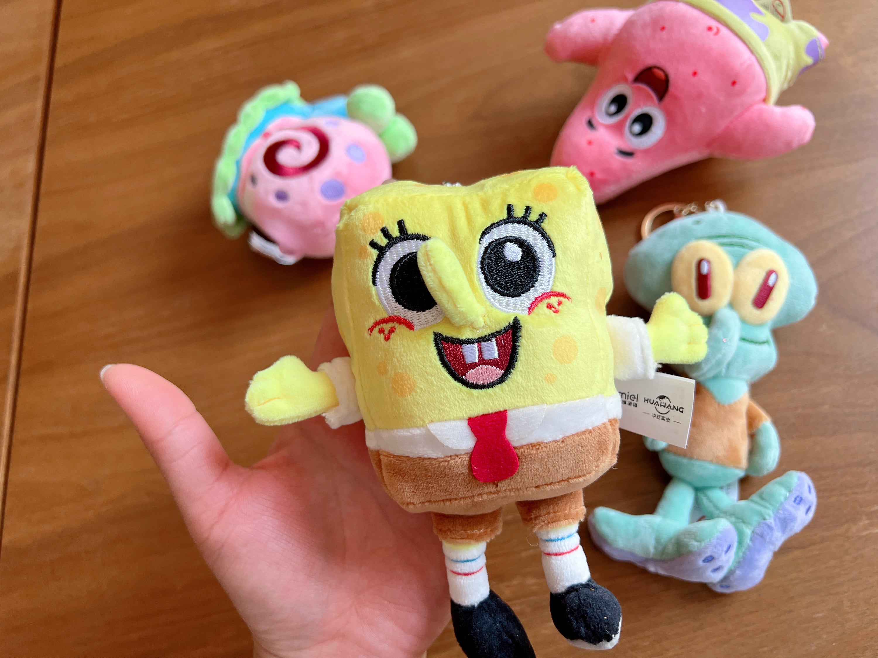 Baby Patrick Star Keychain Plush Toy Cartoon Character Toy Meme Charm ...