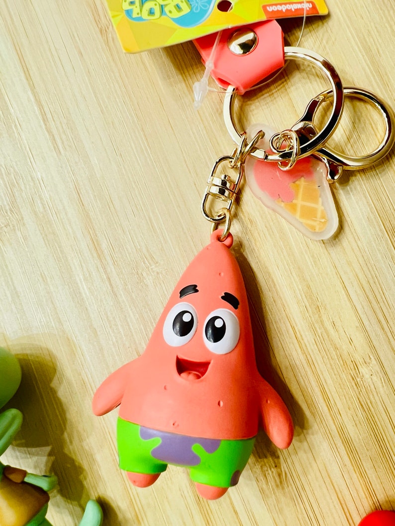 Baby Spongebob Patrick Star Keychain | Cartoon Character Toy | Meme ...