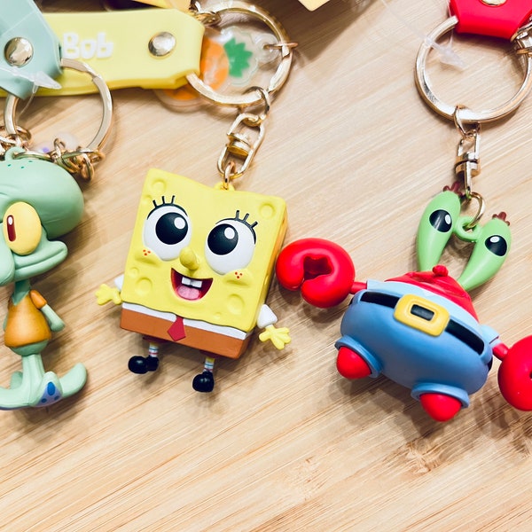 Spongebob Keychain - Etsy