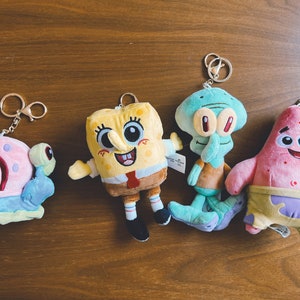 Baby Spongebob Patrick Star Keychain Cartoon Character Toy Meme Charm ...