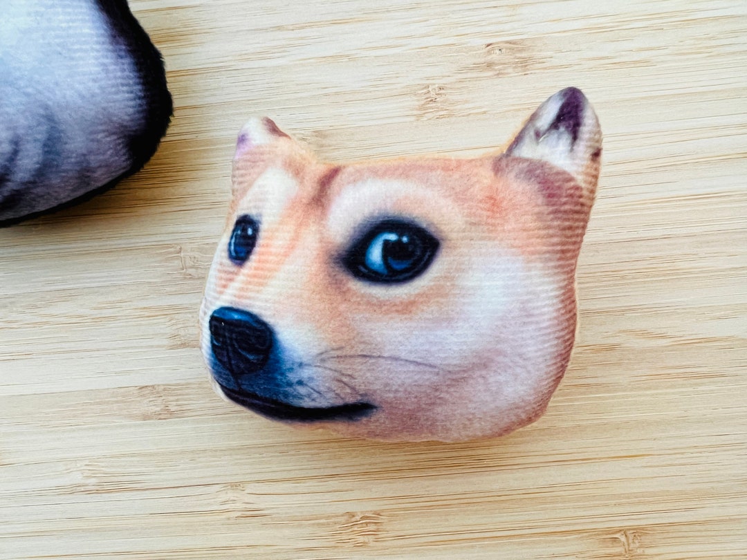 DOGE PIN, Handmade Brooch/badge, Inspired Plush Toy - Etsy