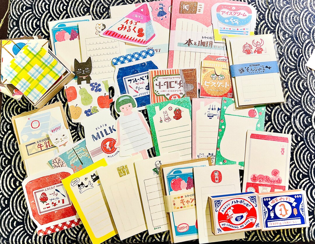 120 Pcs MEMO Stationery GRAB BAG | Stick Notes | Kawaii Cute Vintage ...