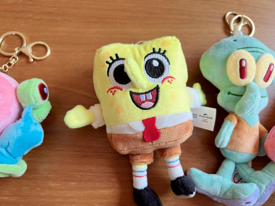 Baby Spongebob Patrick Star Keychain Cartoon Character Toy Meme Charm ...