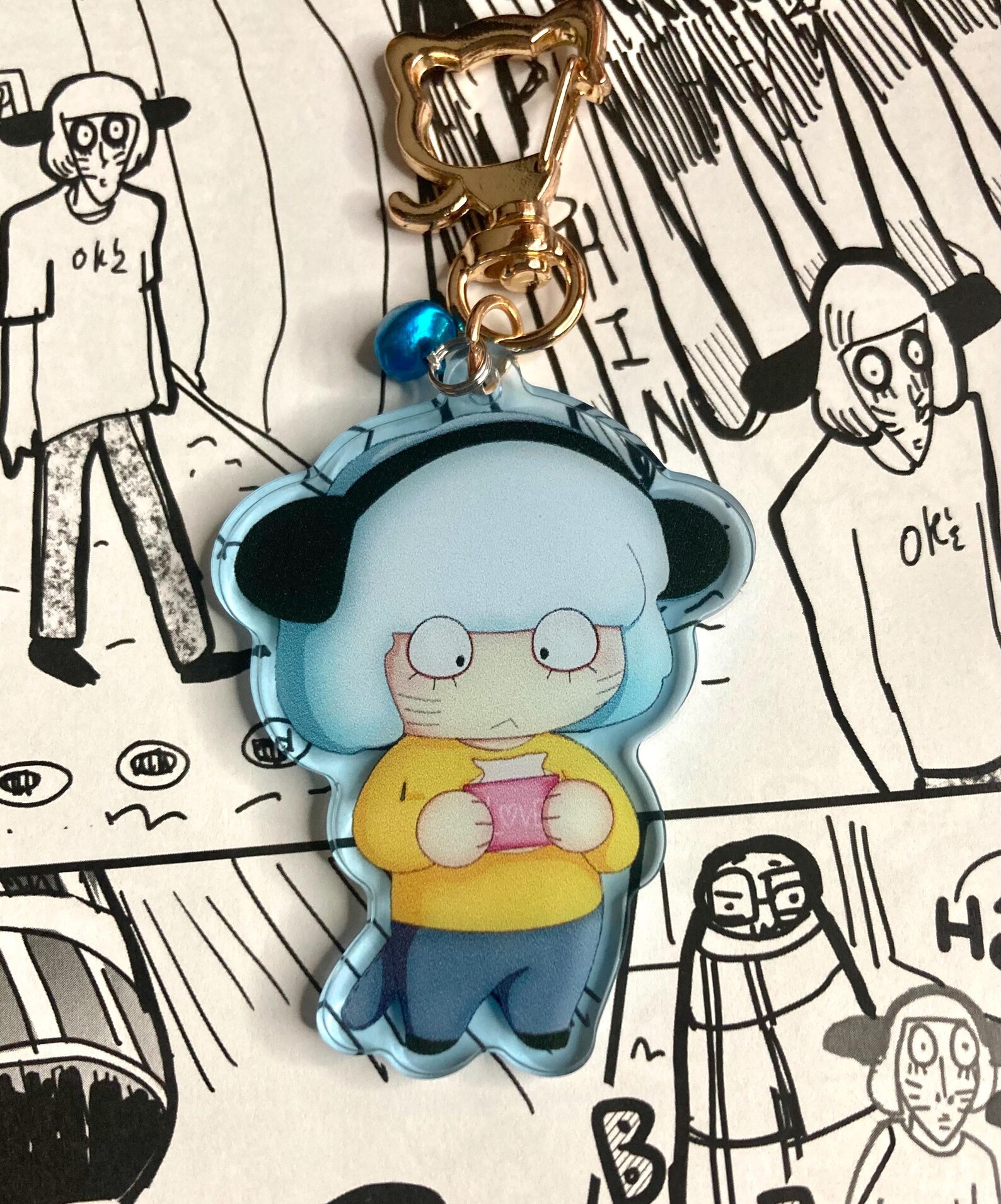 1 IN STOCK Ranfren Nyon Catman Acrylic Keychain Charm 2.5’ - Etsy