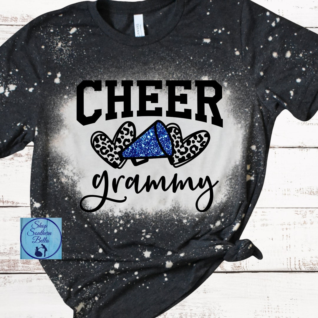 Cheer Grammy Blue Unisex Bleach Shirt, Cheer Family T-shirts, Cheer ...