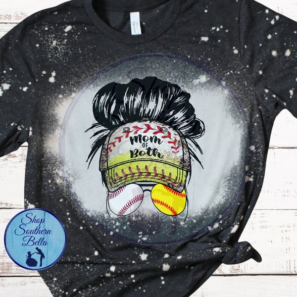 Mom of Both Baseball Mom T Shirt - Etsy