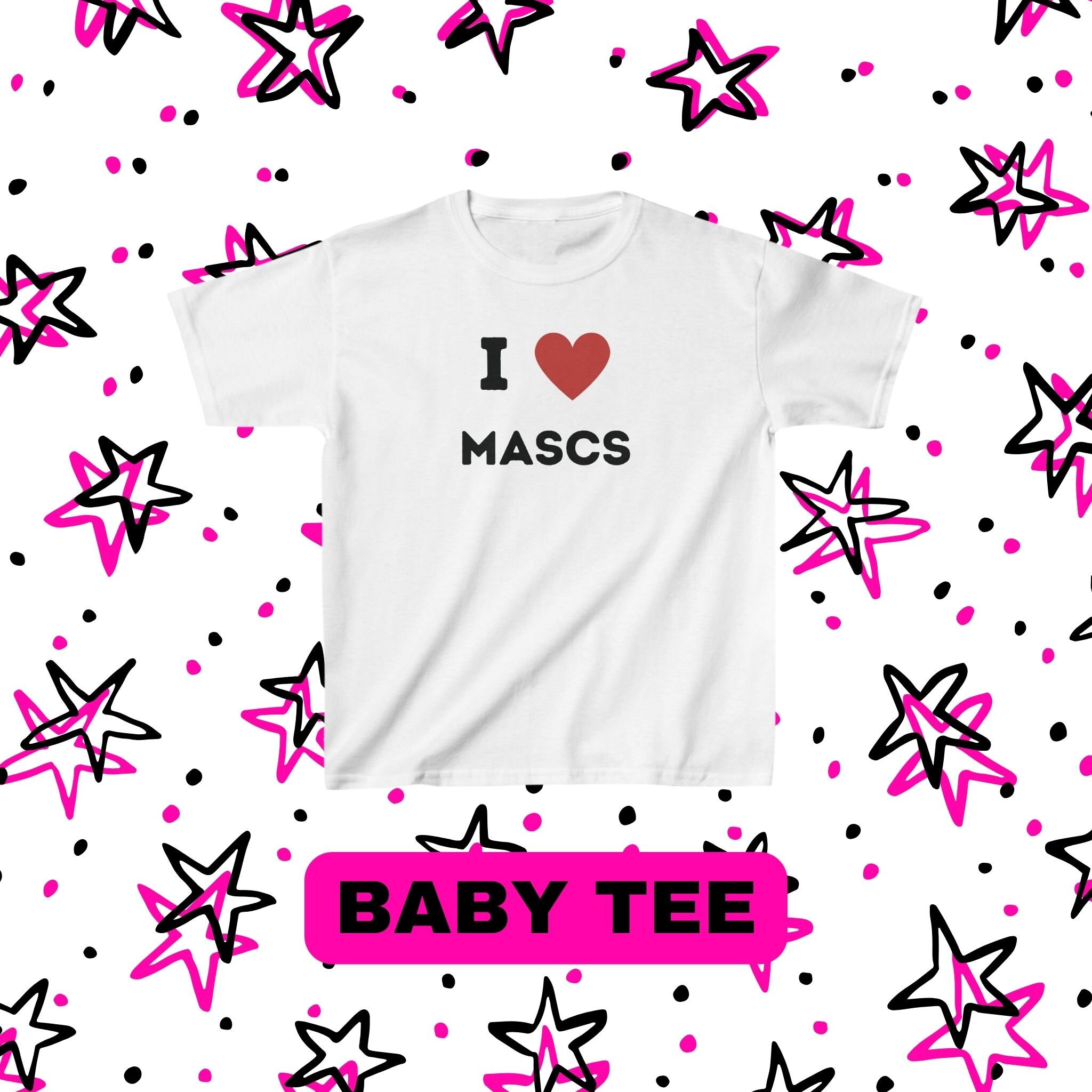 I Heart Mascs Baby Tee, Y2K Baby Tee, I Heart Tee, LGBTQ Baby Tee ...