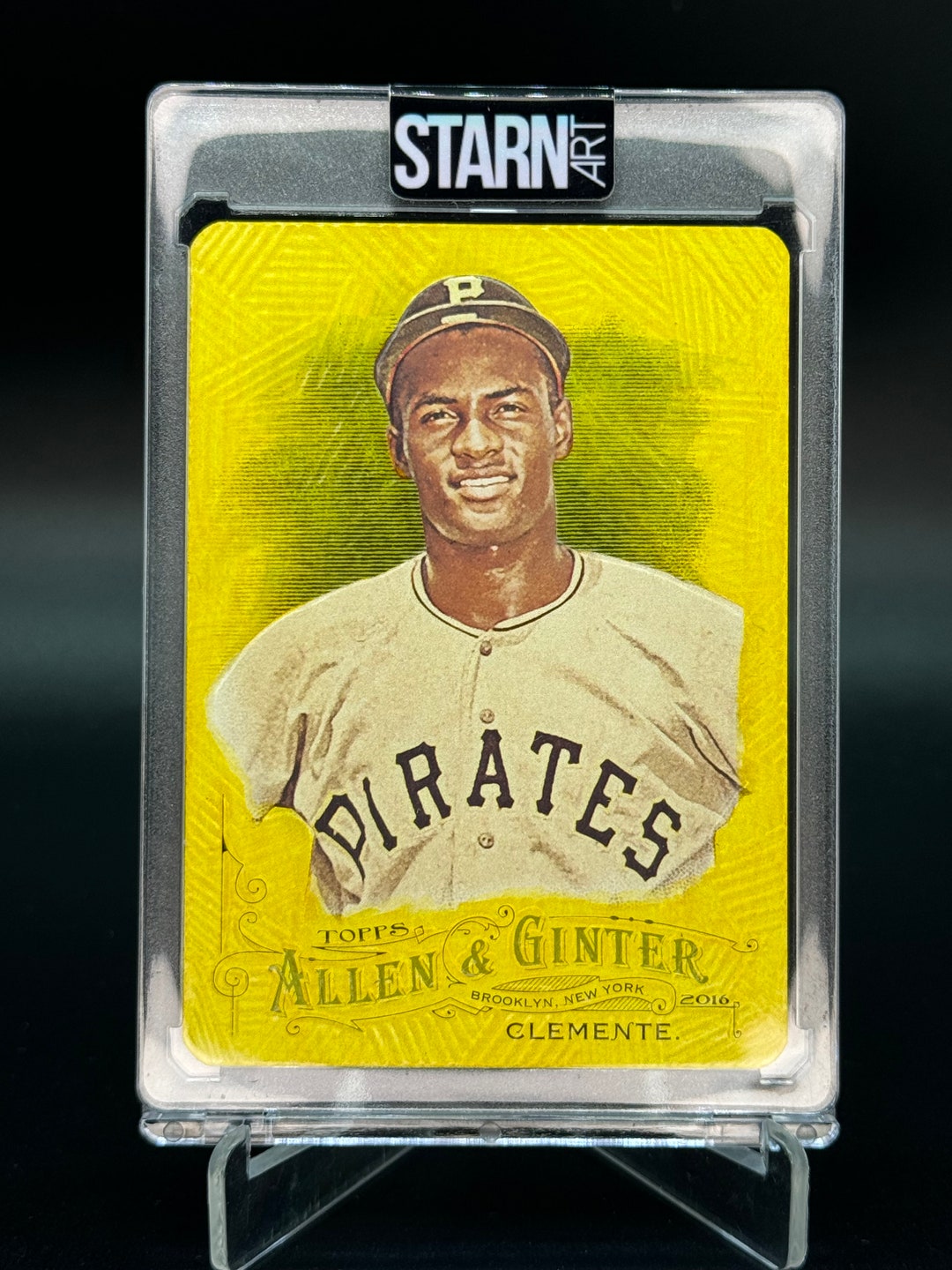 Roberto Clemente Custom Embossed and Painted 1/1 Baseball Card Art - Etsy
