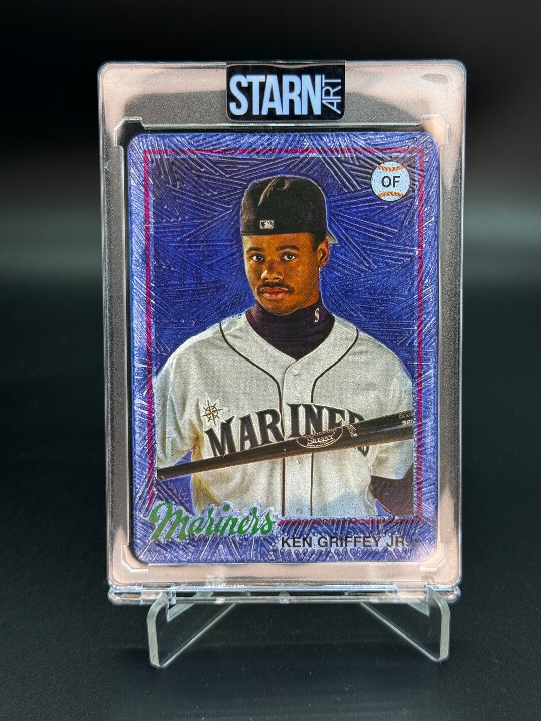 Ken Griffey Jr. Custom Embossed and Painted 1/1 Baseball Card Art - Etsy