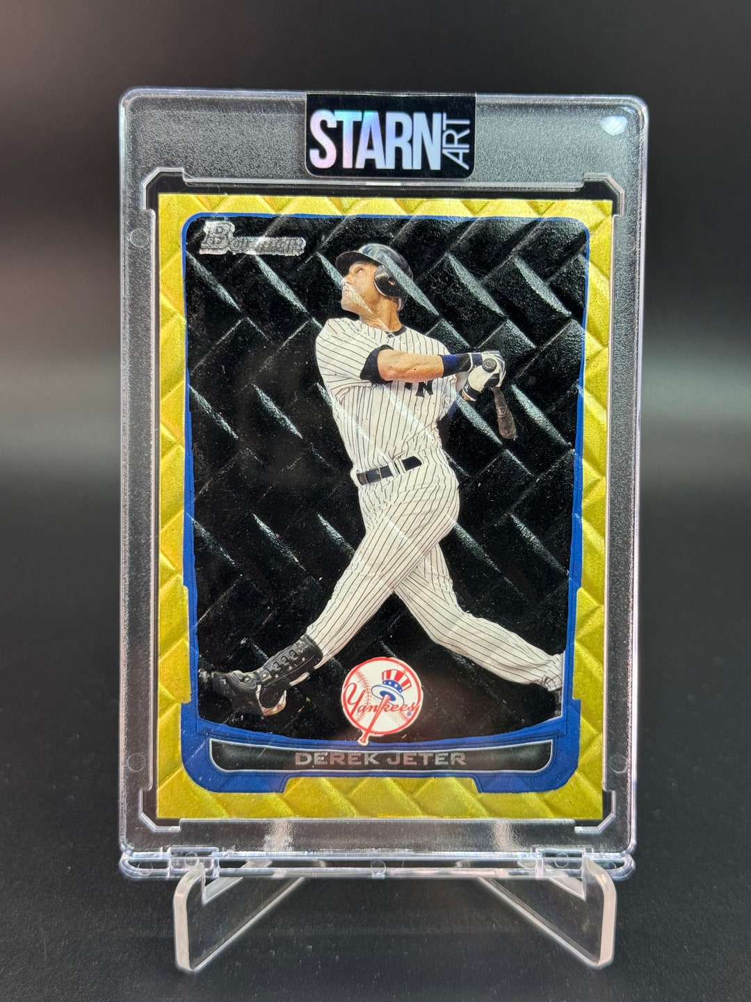 Derek Jeter Custom 3D Embossed and Painted Baseball Card Art - One of ...